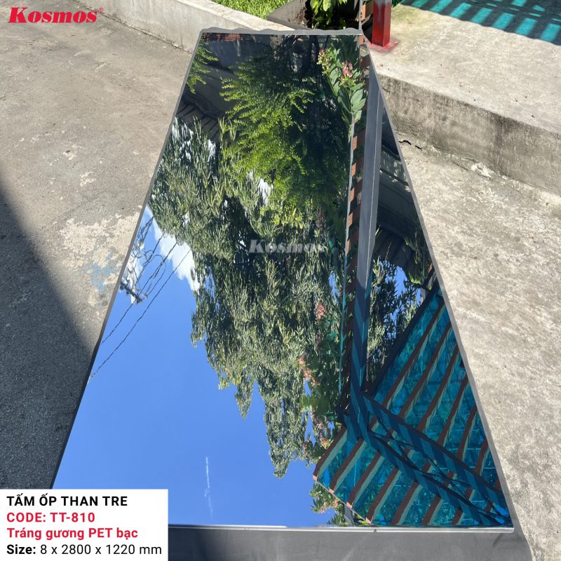Tấm ốp than tre tráng gương TT810 - Sàn gỗ nam phát